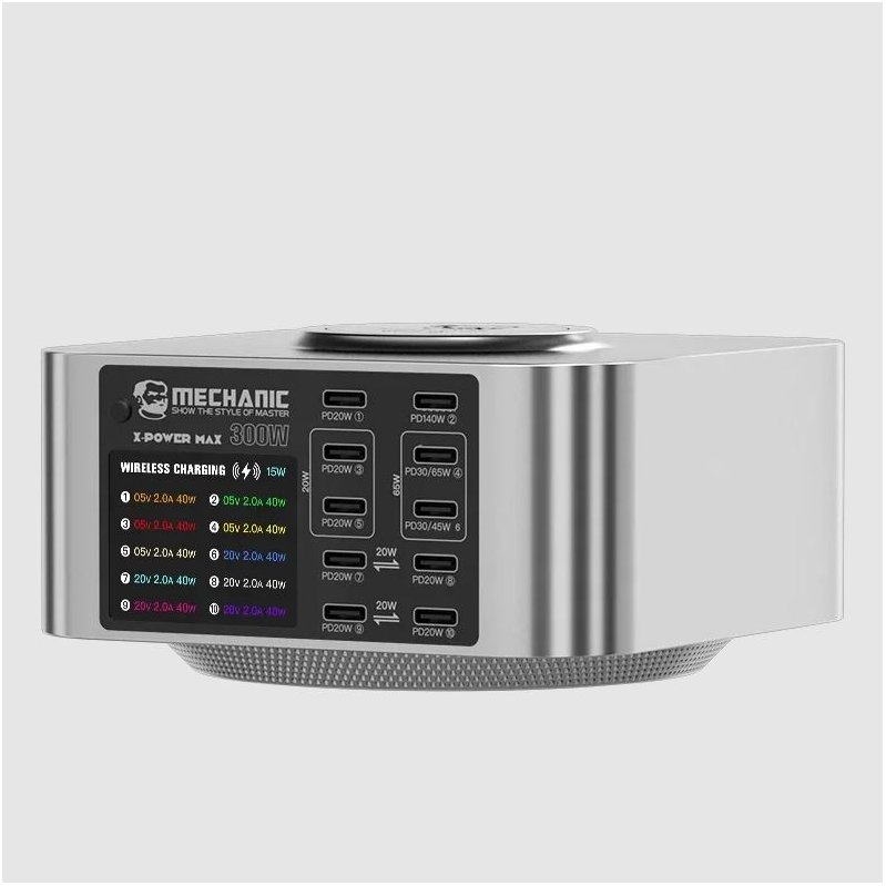 Mains Charger Mechanic X-Power Max, (300 W, Power Delivery (PD), with ...