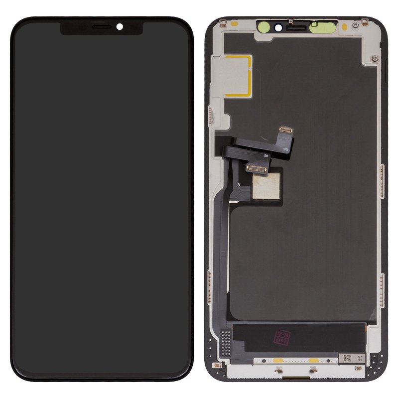 LCD compatible with Apple iPhone 11 Pro Max, (black, with frame, HC ...